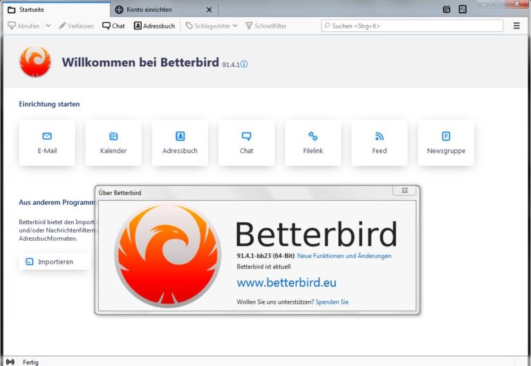 Betterbird, eine Weiterentwicklung von Thunderbird wird veröffentlicht ...